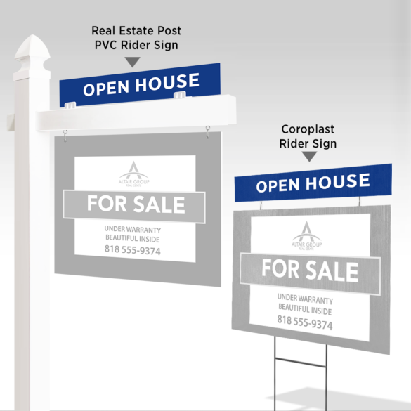 Real Estate Rider Signs Luis Hall Designs